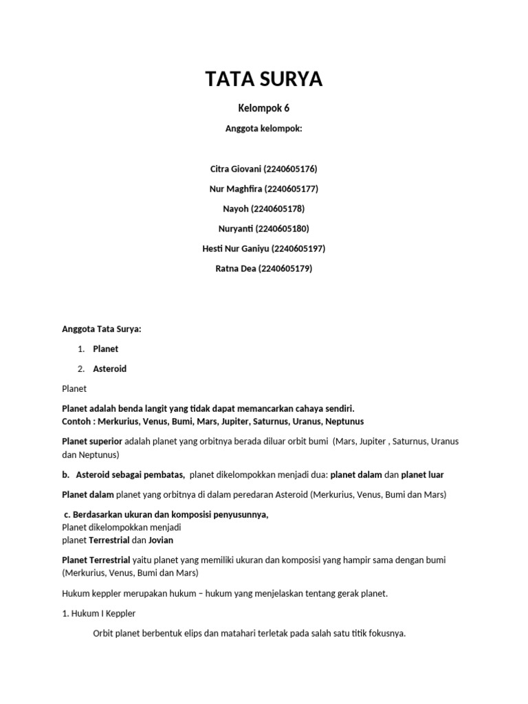 Resume Tata Surya KLP 6 | PDF
