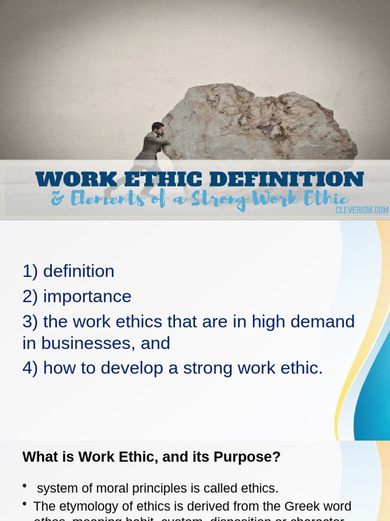 Work Ethics | PDF