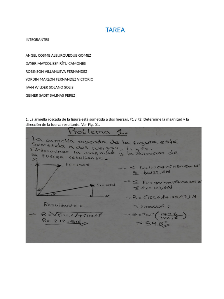 Tarea Estatica | PDF