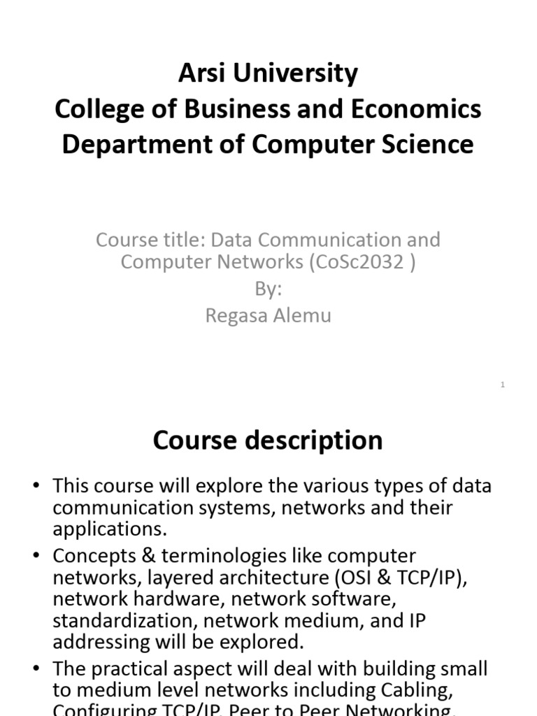 CS DCCN Chapter 1 | PDF