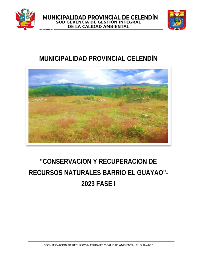 Memoria Descriptiva El Guayao | PDF | Seguridad y salud ocupacional ...