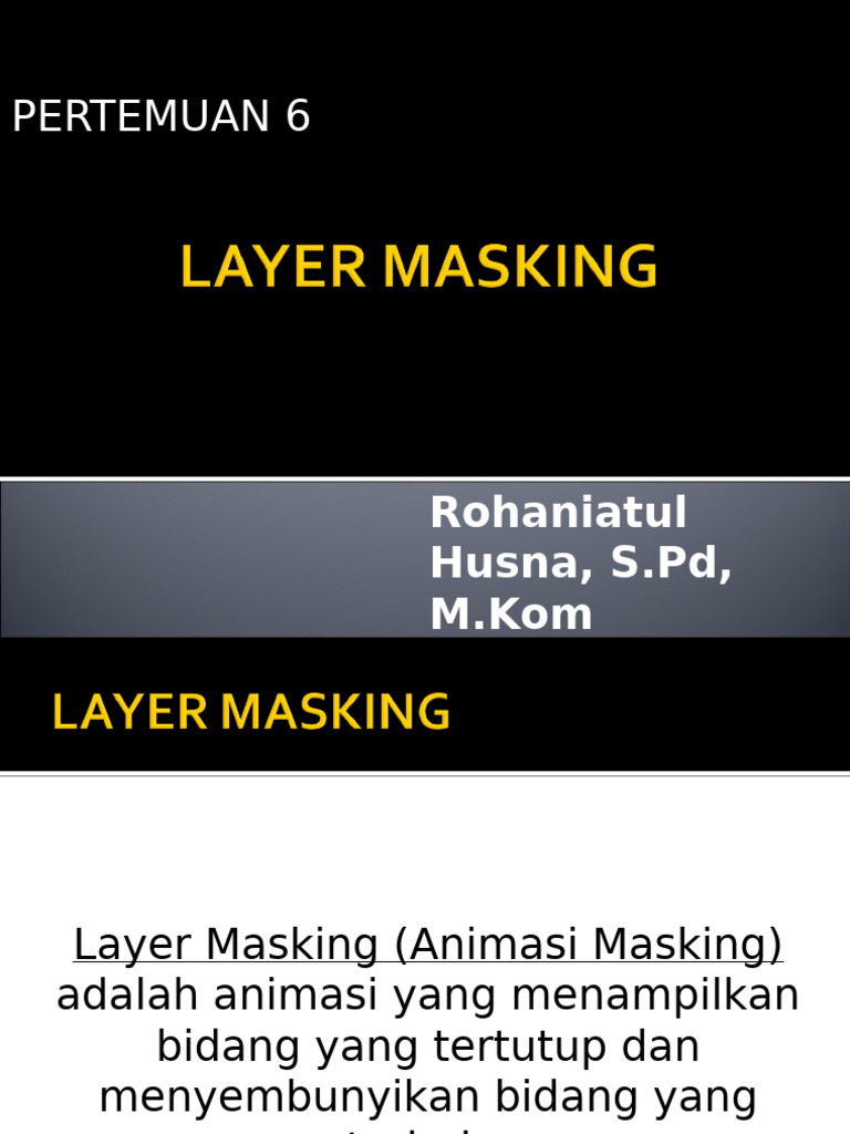 Layer Masking & | PDF