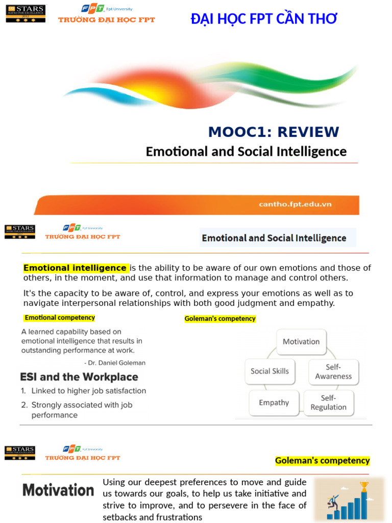 MOOC1 - Emotional and Social Intelligence | PDF