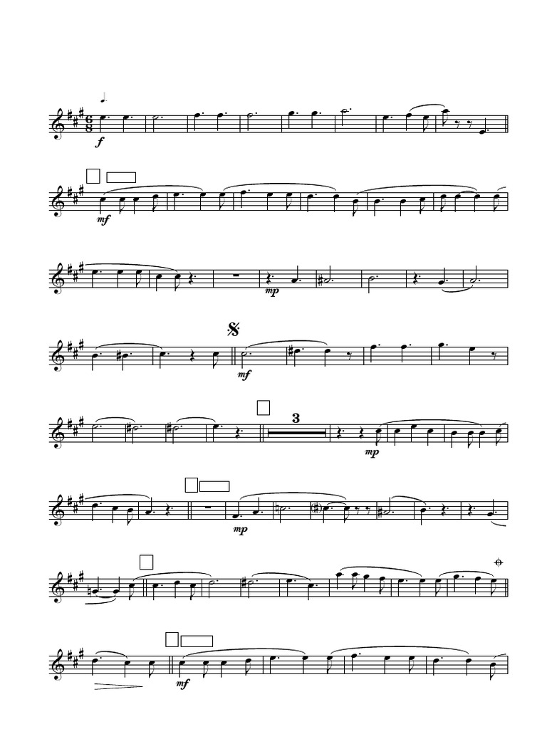 Hino de Várzea Paulista Banda Alto Sax 1 | PDF