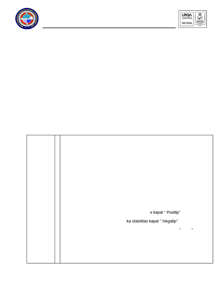 Laporan Rangkuman Stabilitas Kapal-Dina Adila Putri | PDF