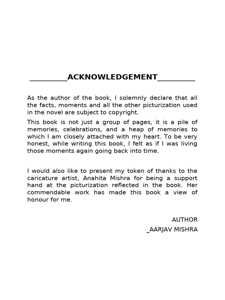 Acknowledgement | PDF