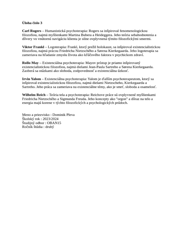 Pleva Dominik - Úloha č.3 | PDF