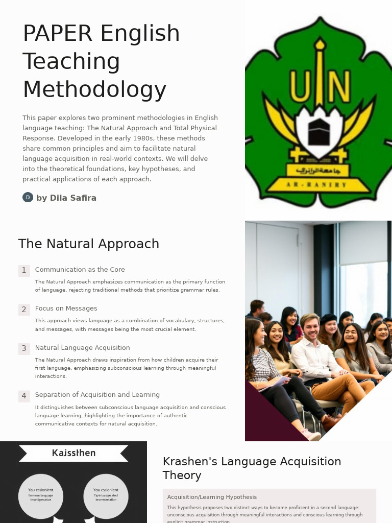 PAPER English Teaching Methodology | PDF