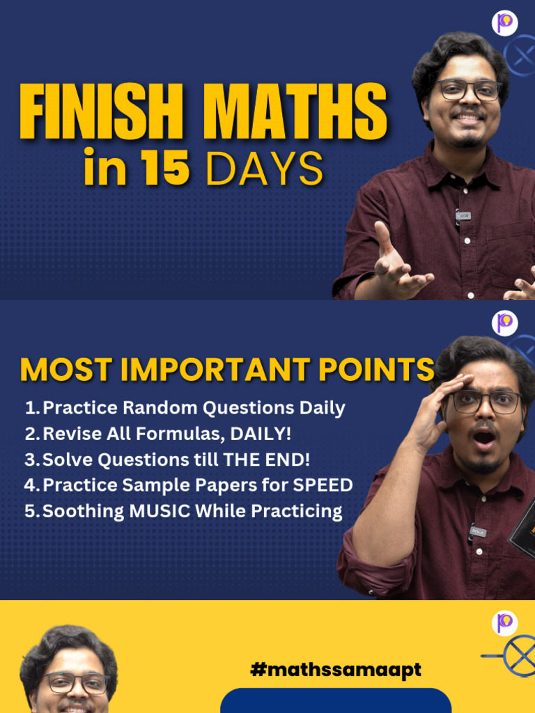 Maths - Sure Shot Topics + Questions Class 10 | PDF