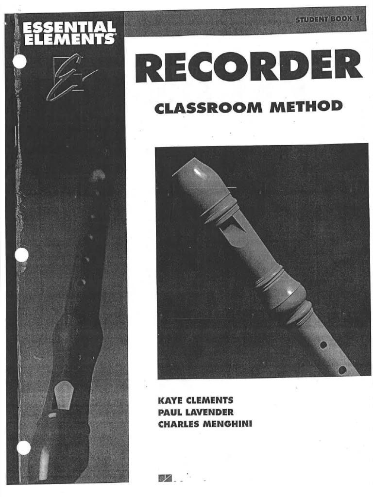 Recorder Essentials Elements | PDF