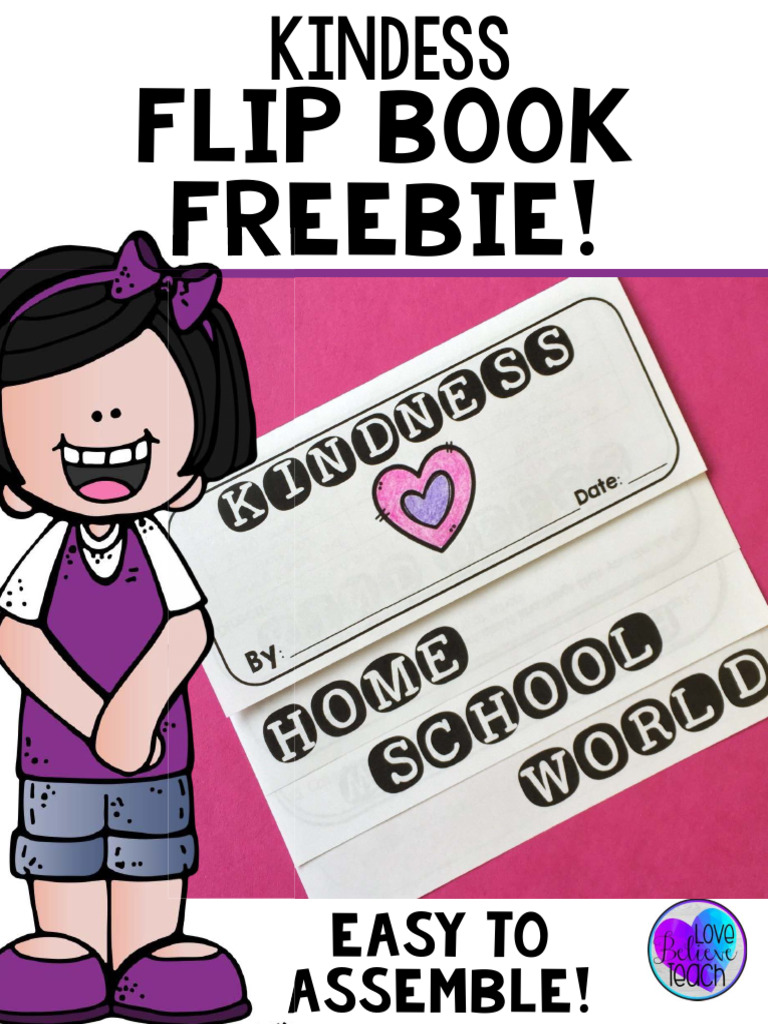 Kindness Flipbook Freebie | PDF