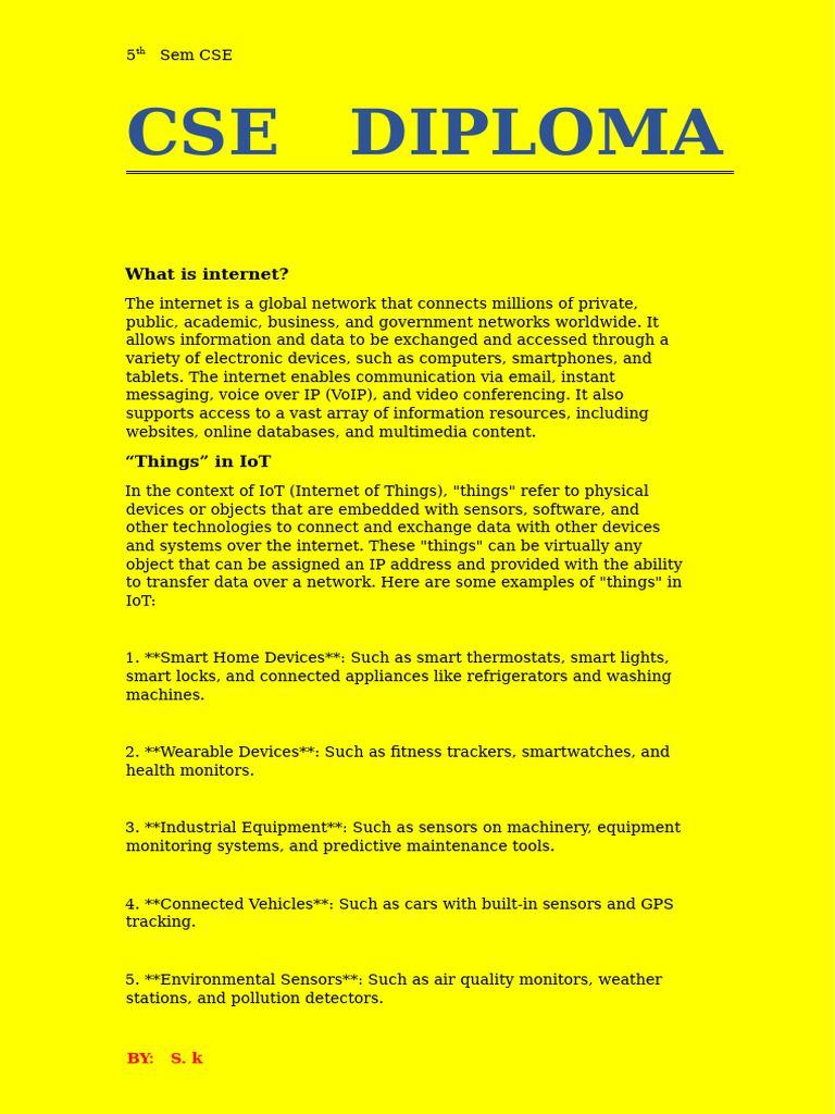 Cse Diploma | PDF