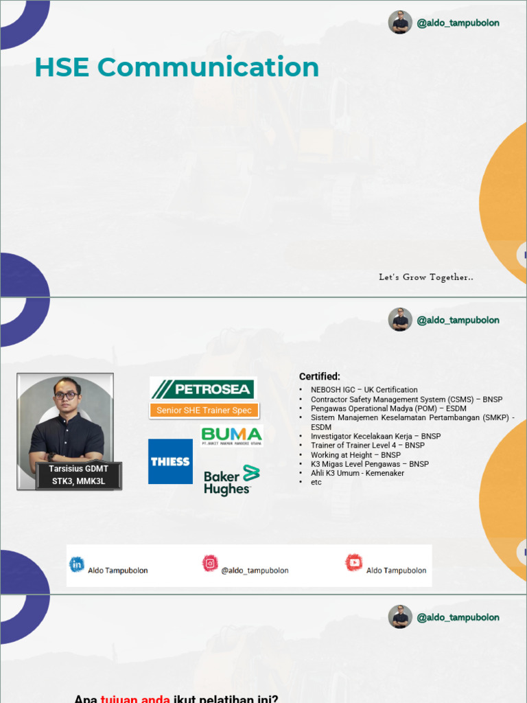 HSE Komunikasi | PDF