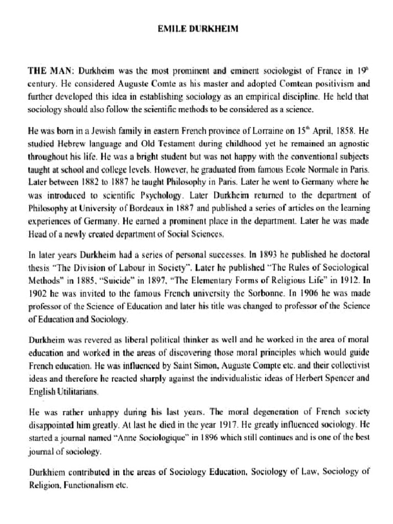 Mechanical and Organic Solidarity | PDF | Émile Durkheim | Sociology