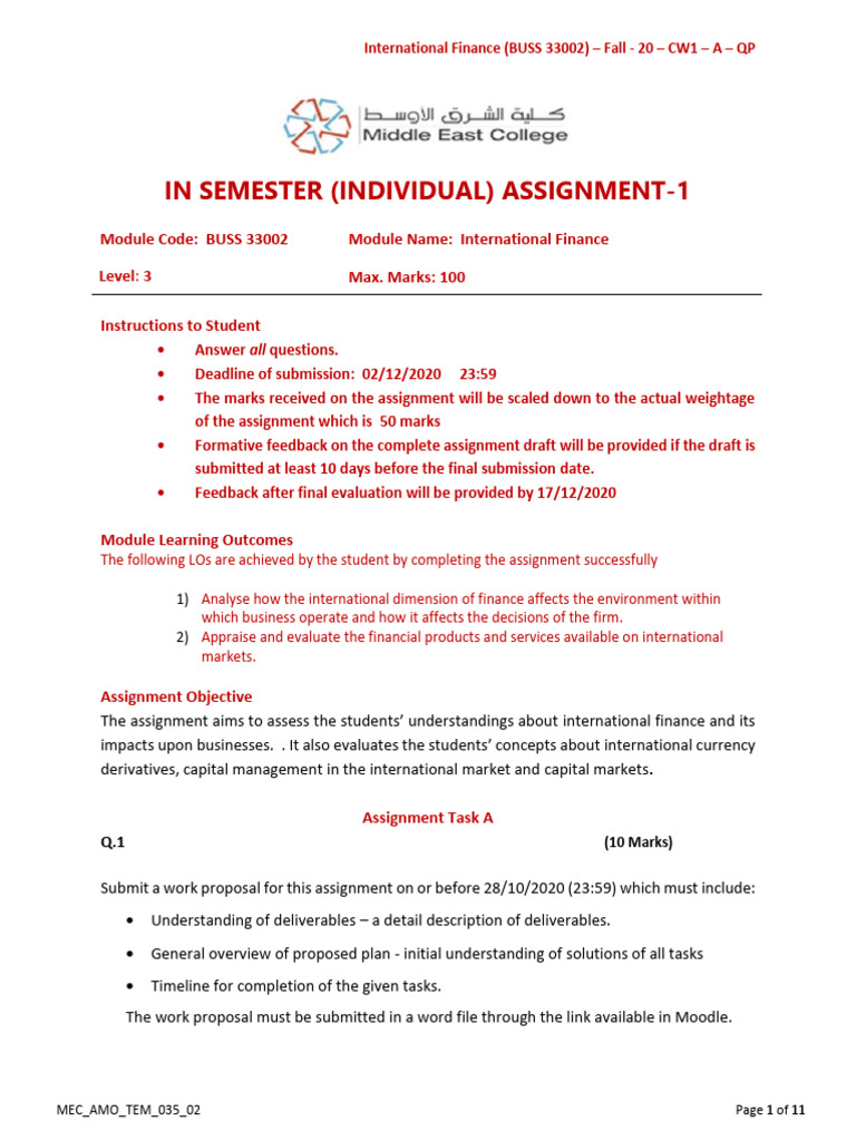 Individual Assignment-1 | PDF