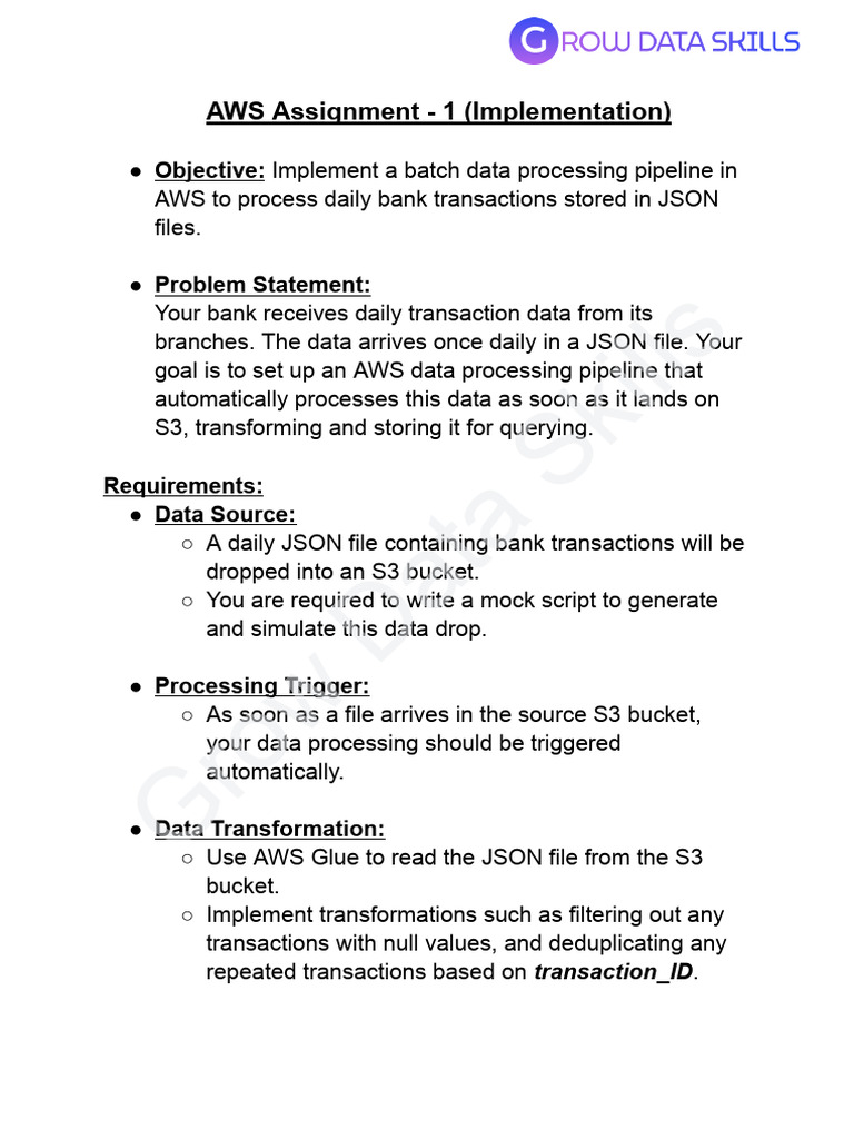 AWSAssignment 1 | PDF