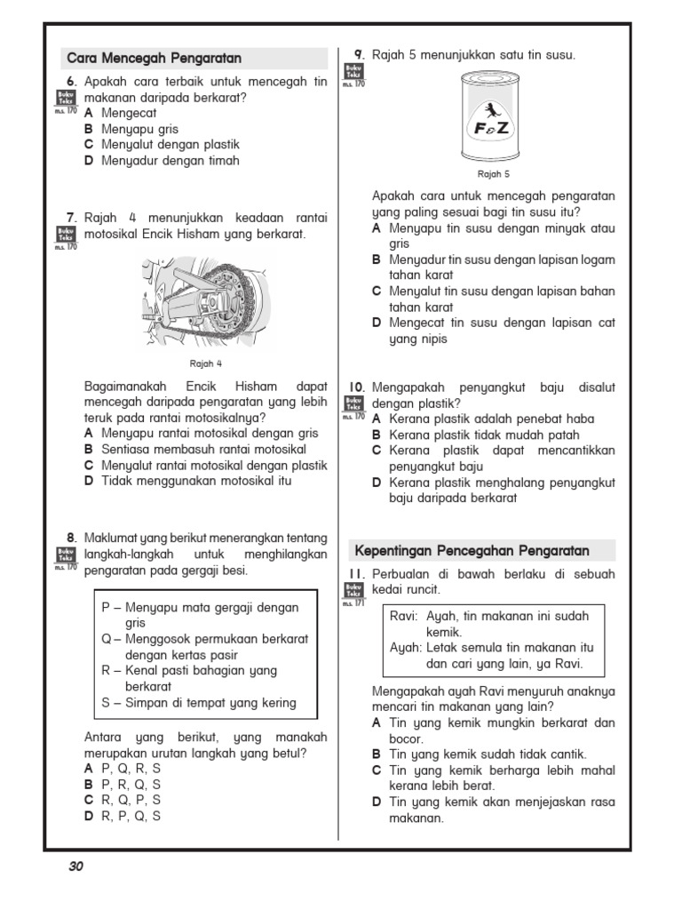 Ujian Topikal Sains Tahun 5 PENGARATAN ms2 | PDF