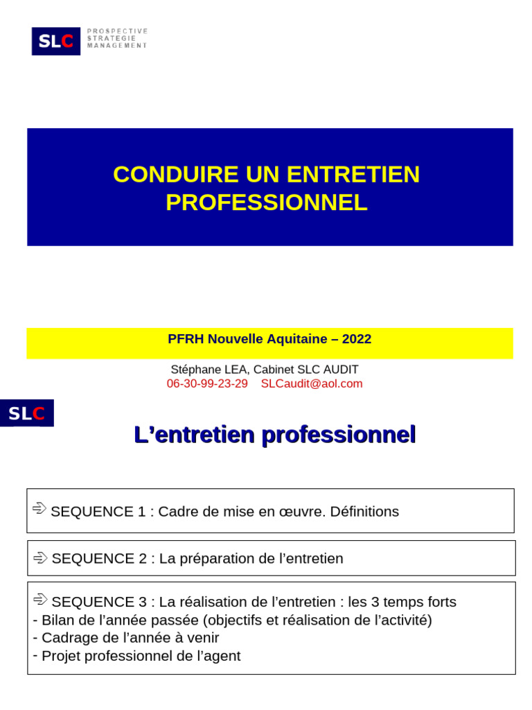 Formation Entretien Pro | PDF