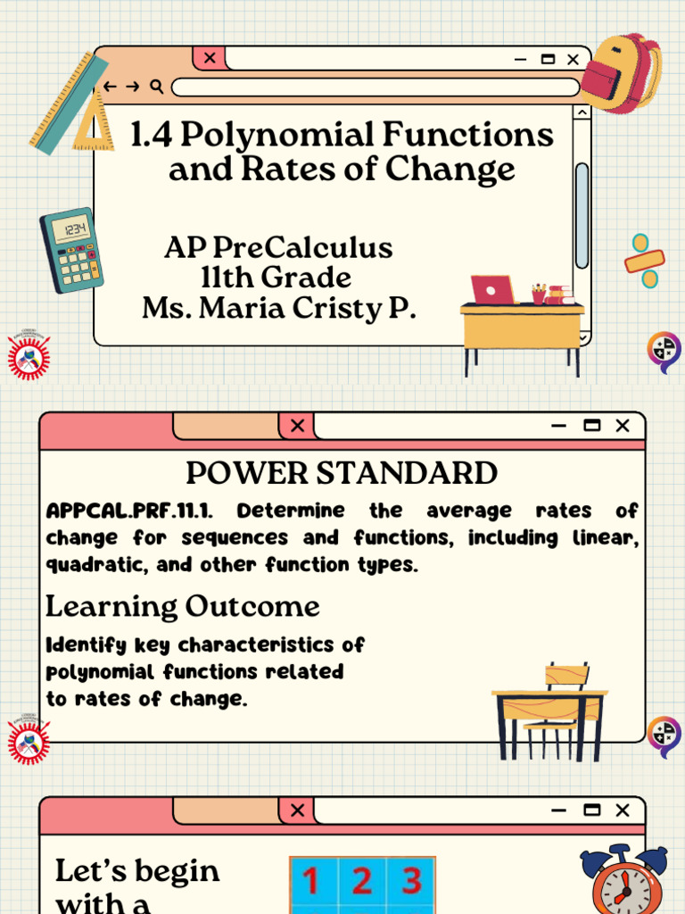 Polynomial Functions and Rates of Change | PDF