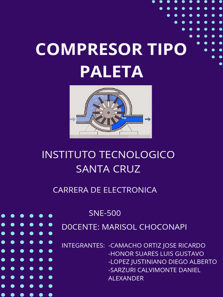 Compresor Tipo Paleta | PDF | Uso eficiente de energía | Automatización