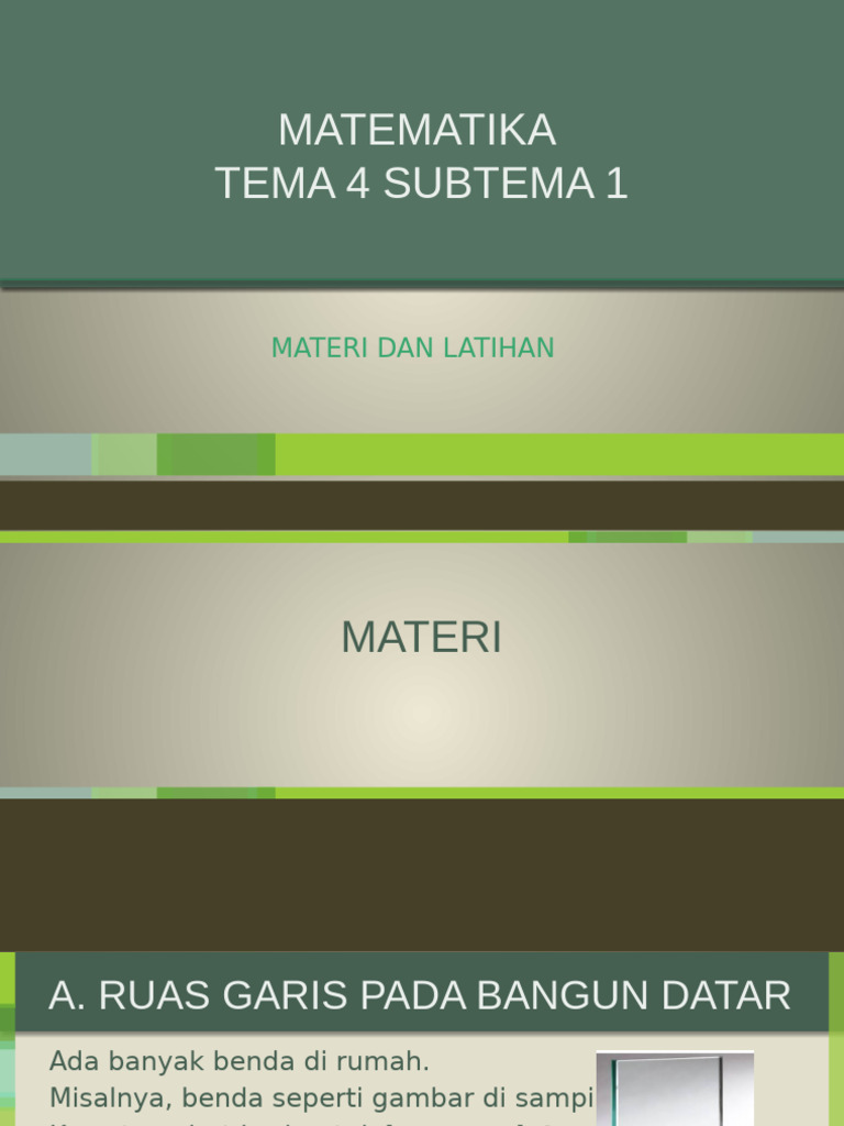 MTK Kelas 2 Tema 4 ST 1 | PDF