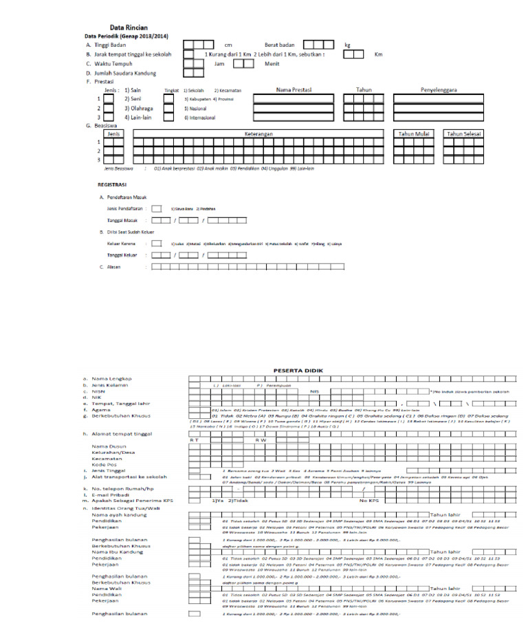 Contoh Form - PD | PDF