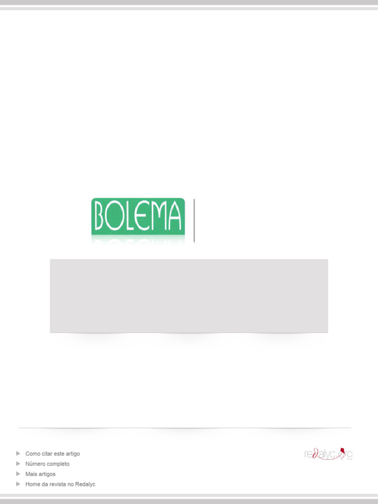 Boletim de Educação Matemática 0103-636X: Issn: Bolema@ | PDF