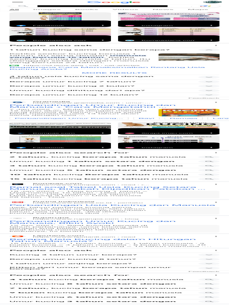 Perbandingan Umur Kucing Dan Manusia - Google Sea | PDF