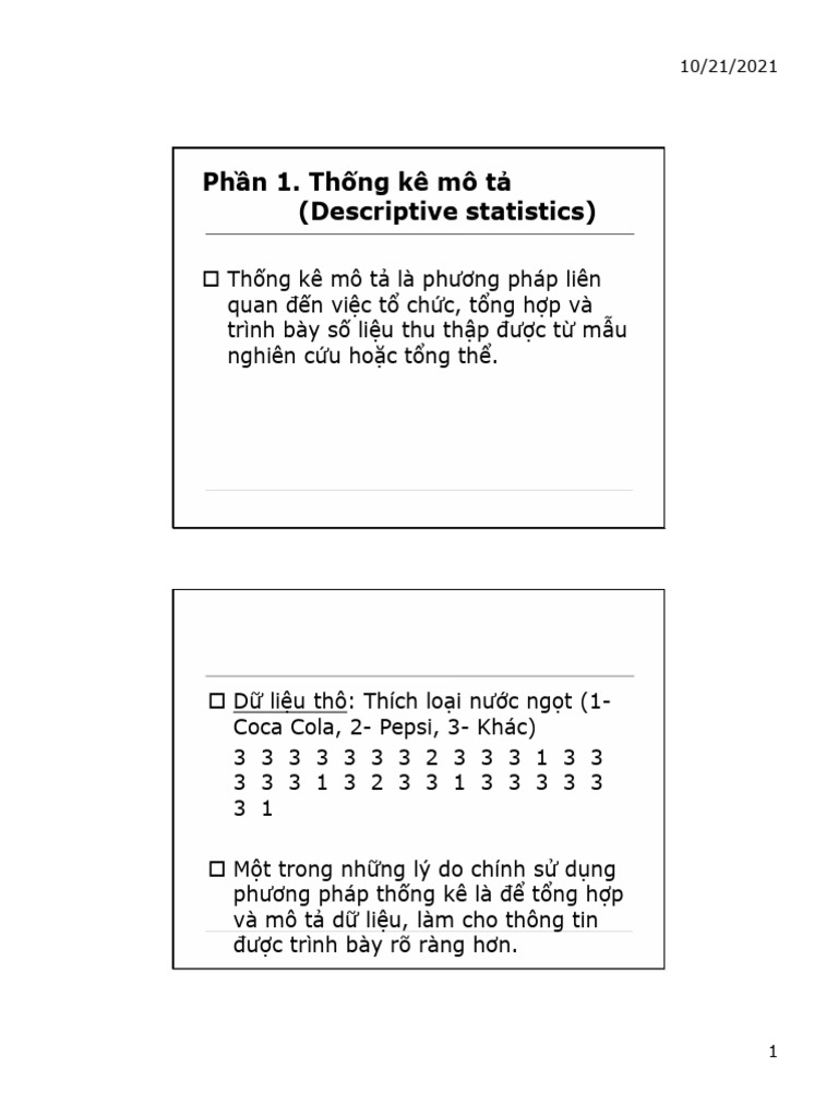 Thong Ke Mo Ta - Phan Phoi Tan Suat | PDF