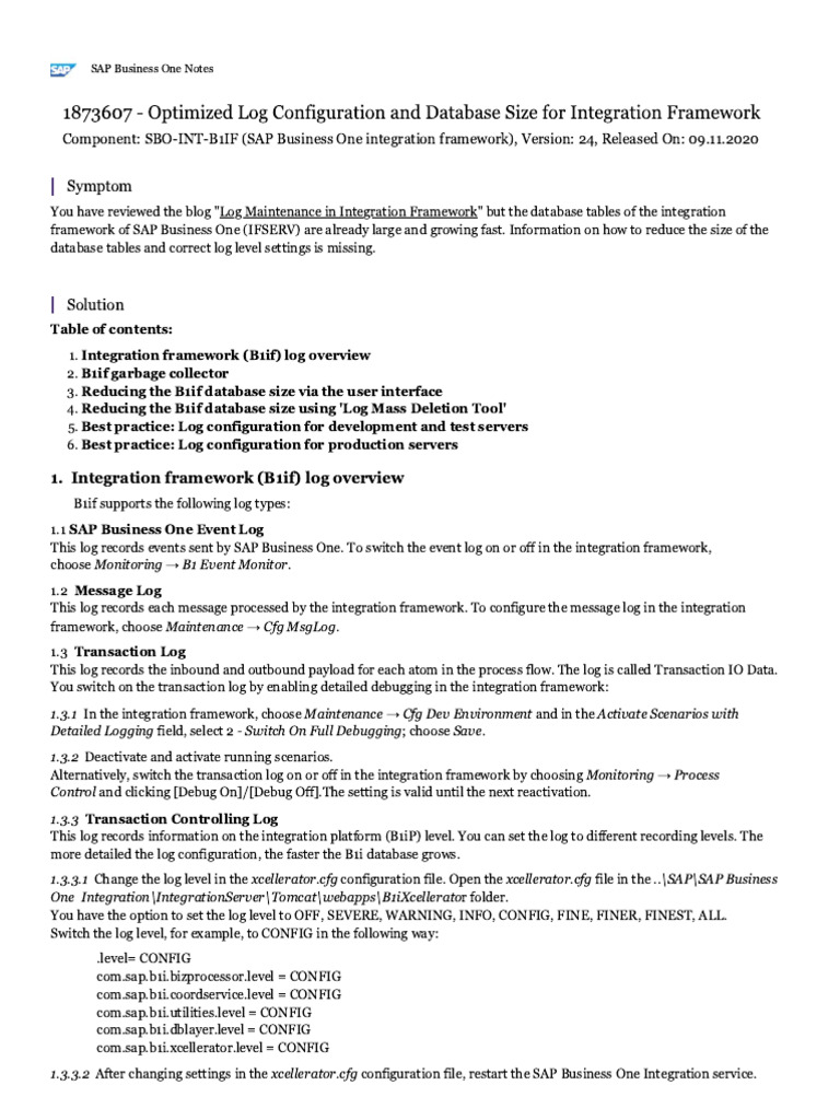 B1if Log Maintenance | PDF