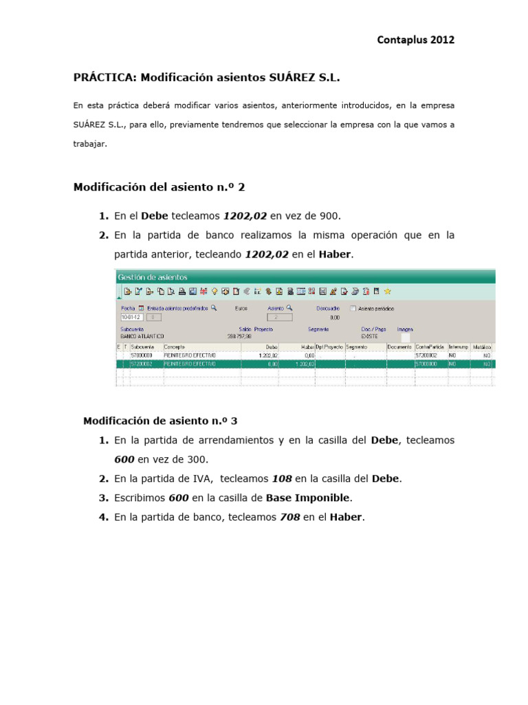 5 Asientos | PDF