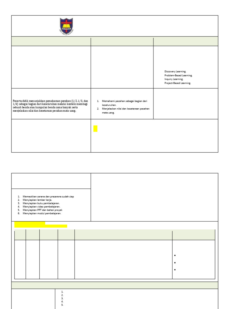 Modul Ajar 2324 P2 Matematika Elemen Bilangan | PDF