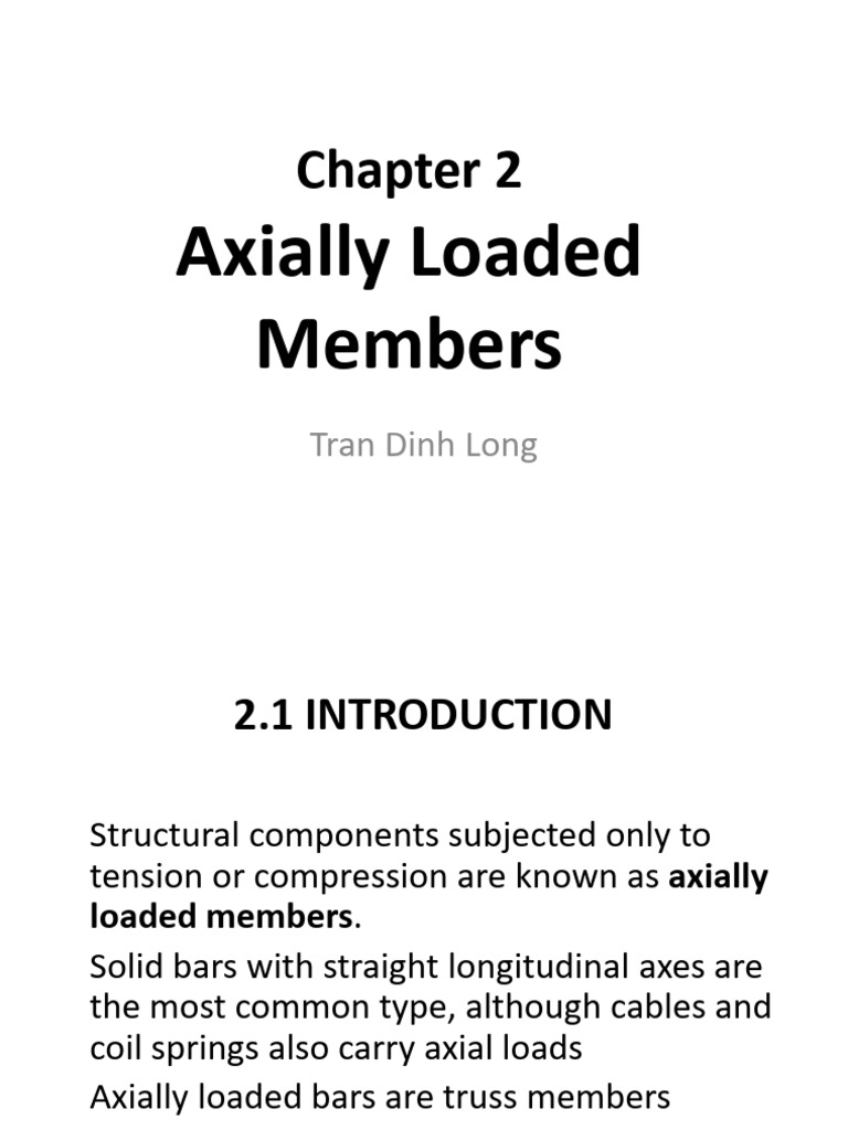 Chapter 2 Axially Loaded Members | PDF