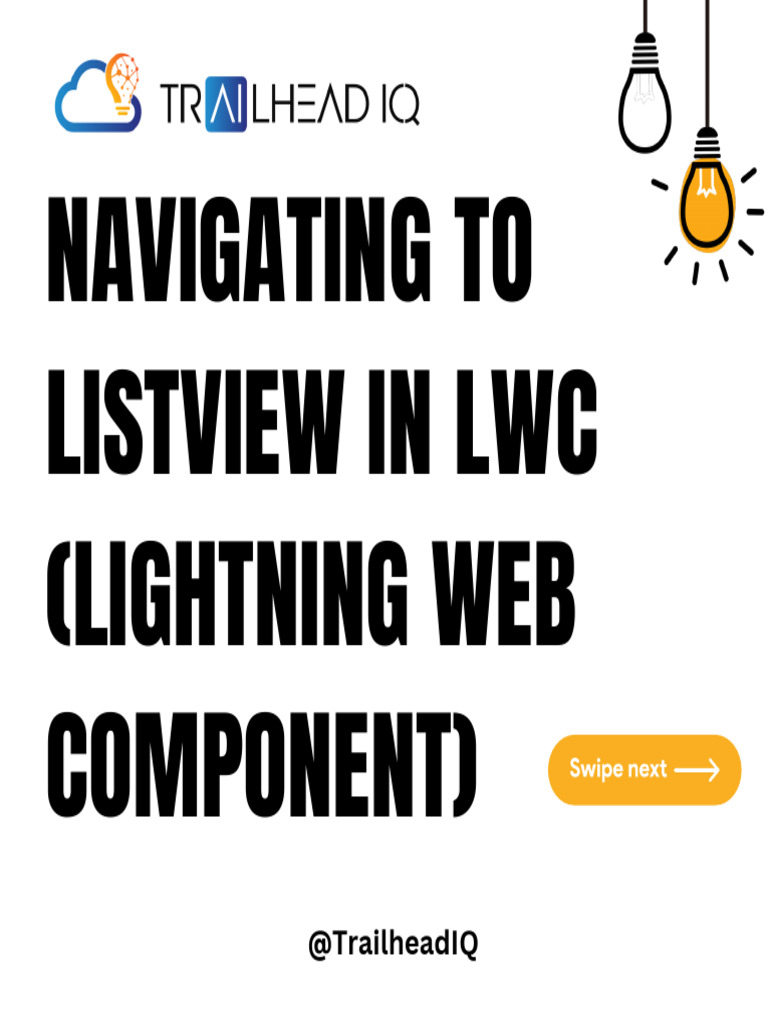 Navigating To ListView in LWC (Lightning Web Component) | PDF | Computer Science | Business
