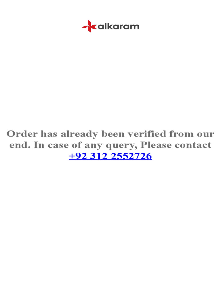 Order Verified | PDF