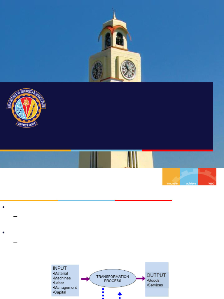 Lecture 1-3 Introduction To Operations | PDF