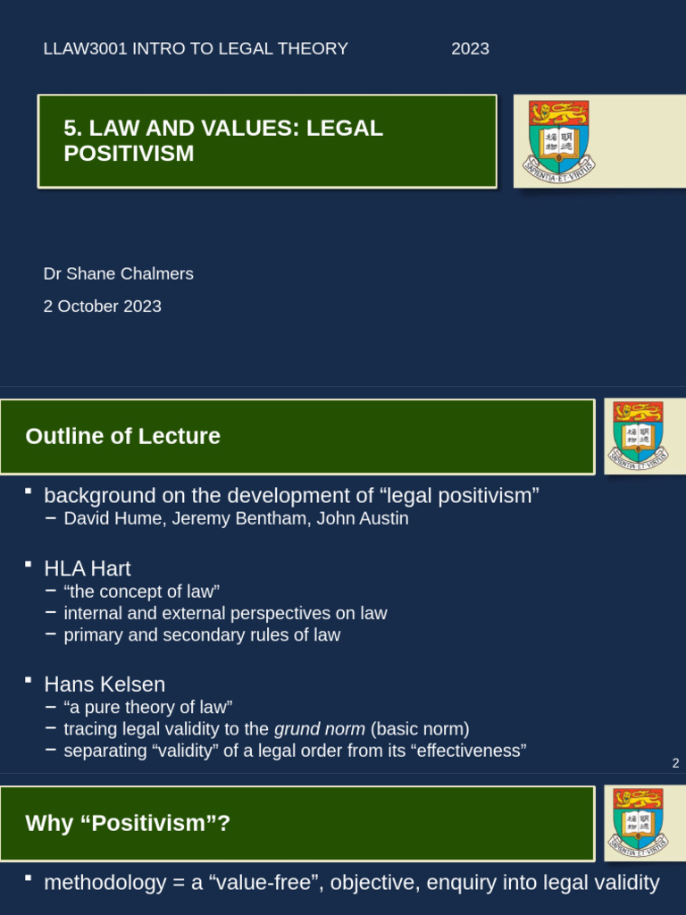 Lecture 5 - Legal Positivism | PDF