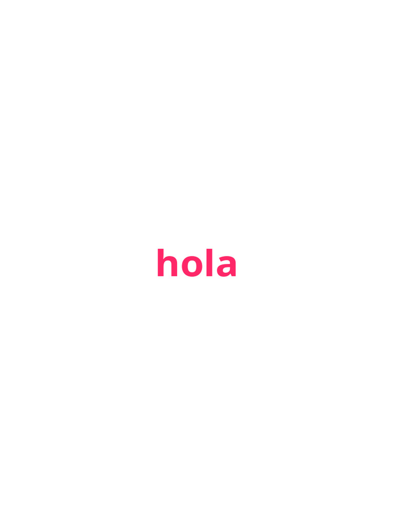 Hola | PDF