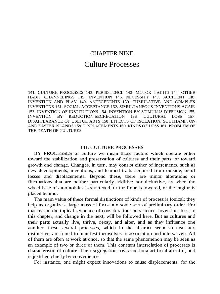 4 Culture Processes | PDF