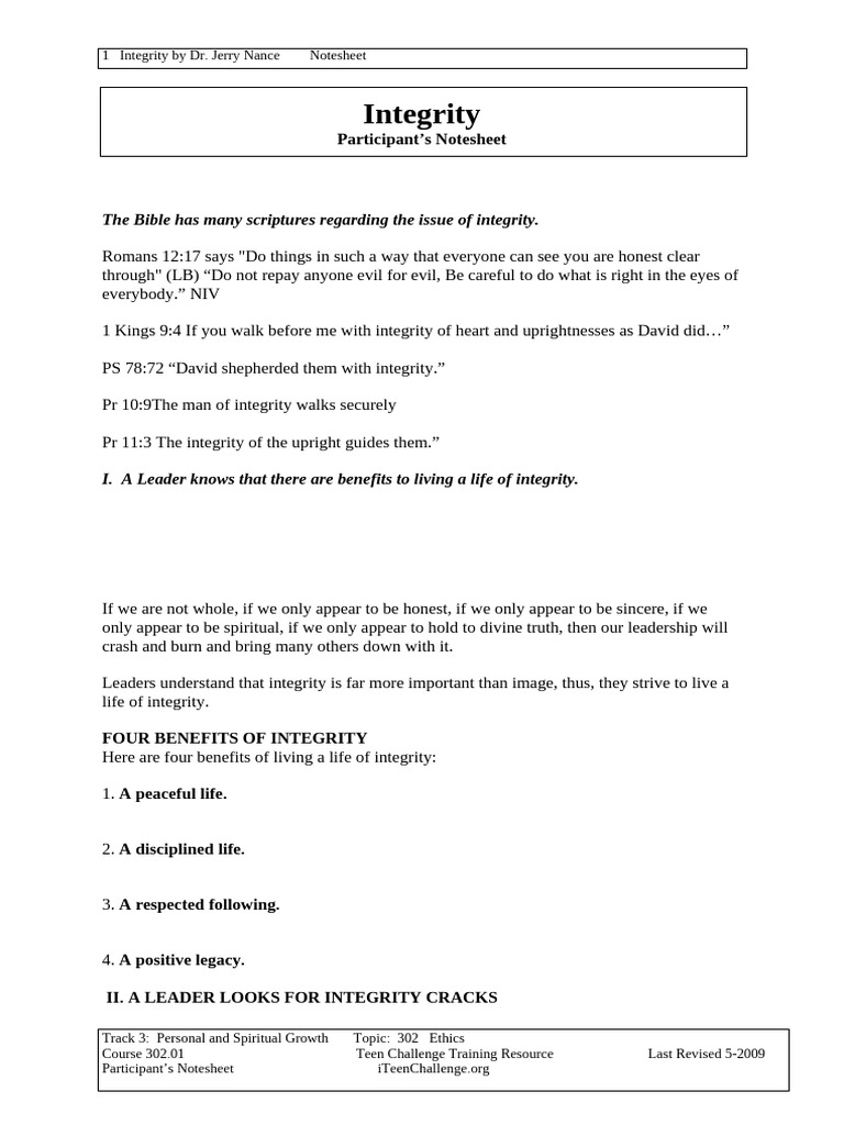 Integrity SG1 | PDF