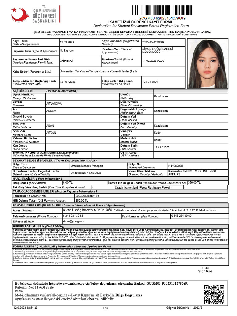 Basvuru Formu-Application Form-2 | PDF