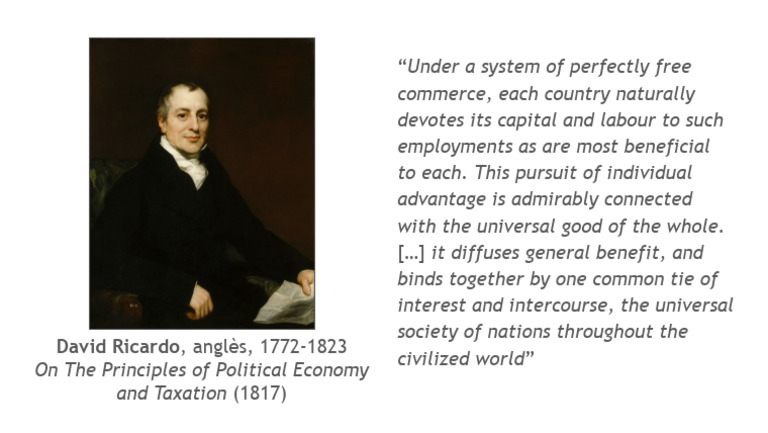 "Under A System of Perfectly Free: David Ricardo, Anglès, 1772-1823 | PDF