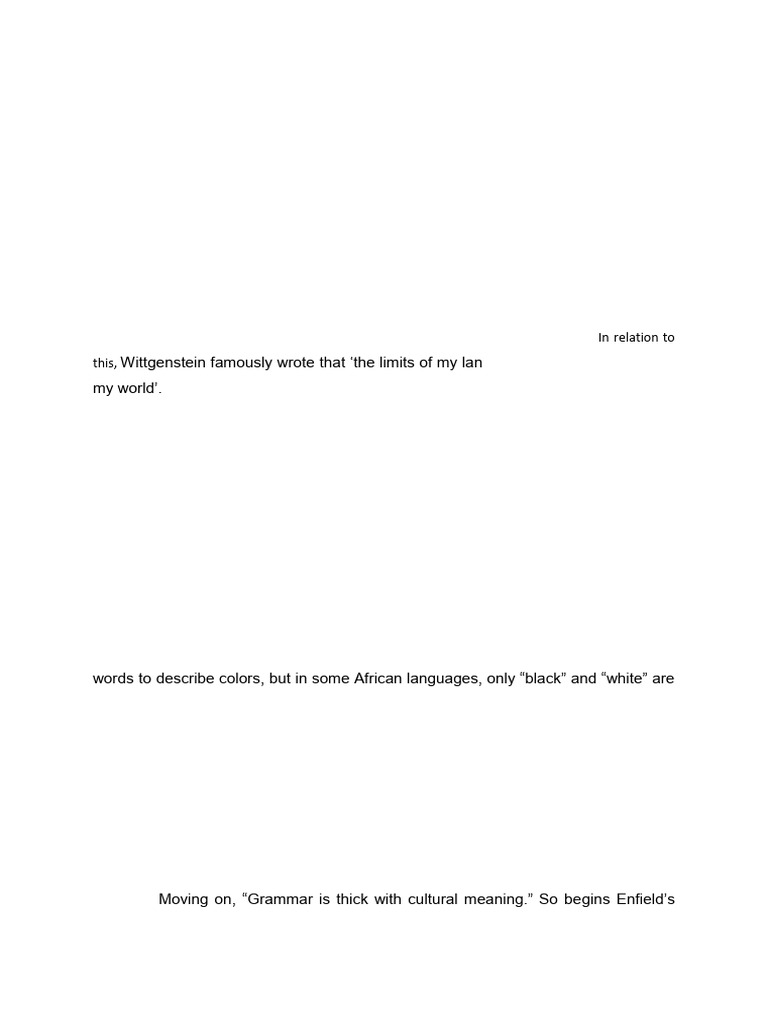 Culture in Grammar | PDF
