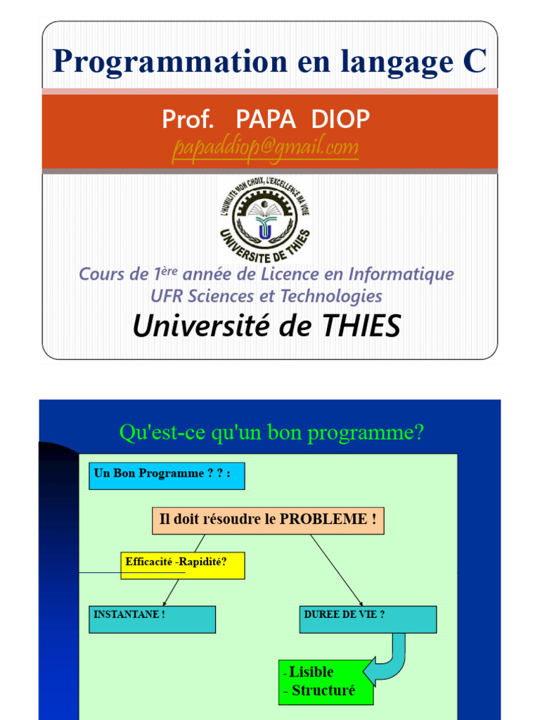 Introduction à la Programmation en C | PDF | Software Development ...