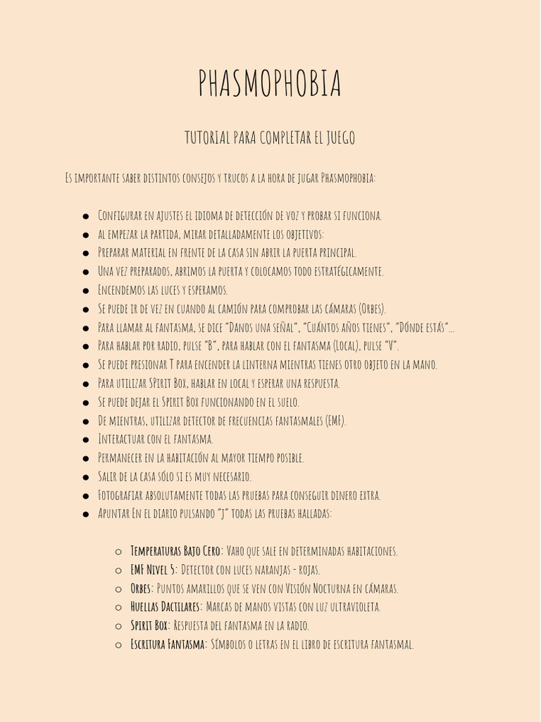 Phasmophobia | PDF