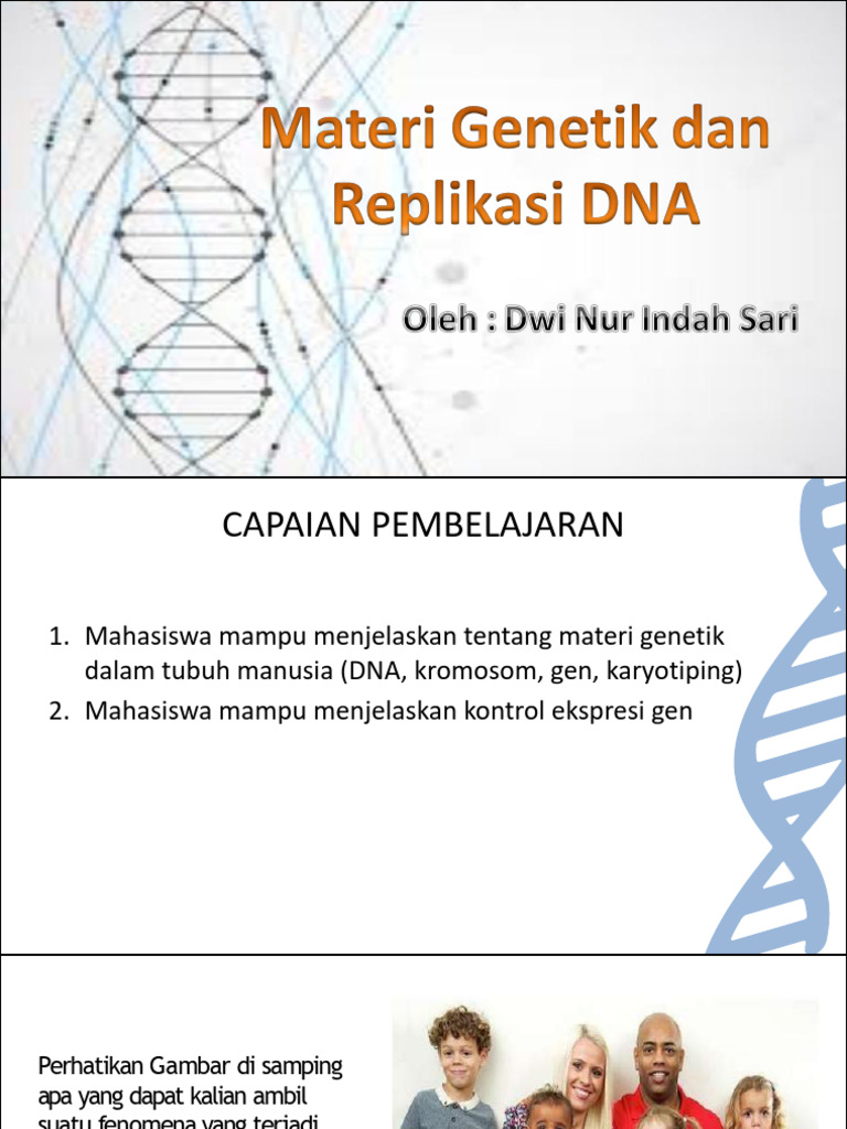L.6 Materi Genetik Dan Replikasi Dna | PDF