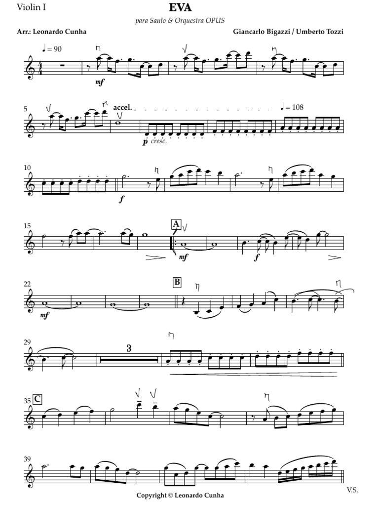 Eva - Violin I | PDF