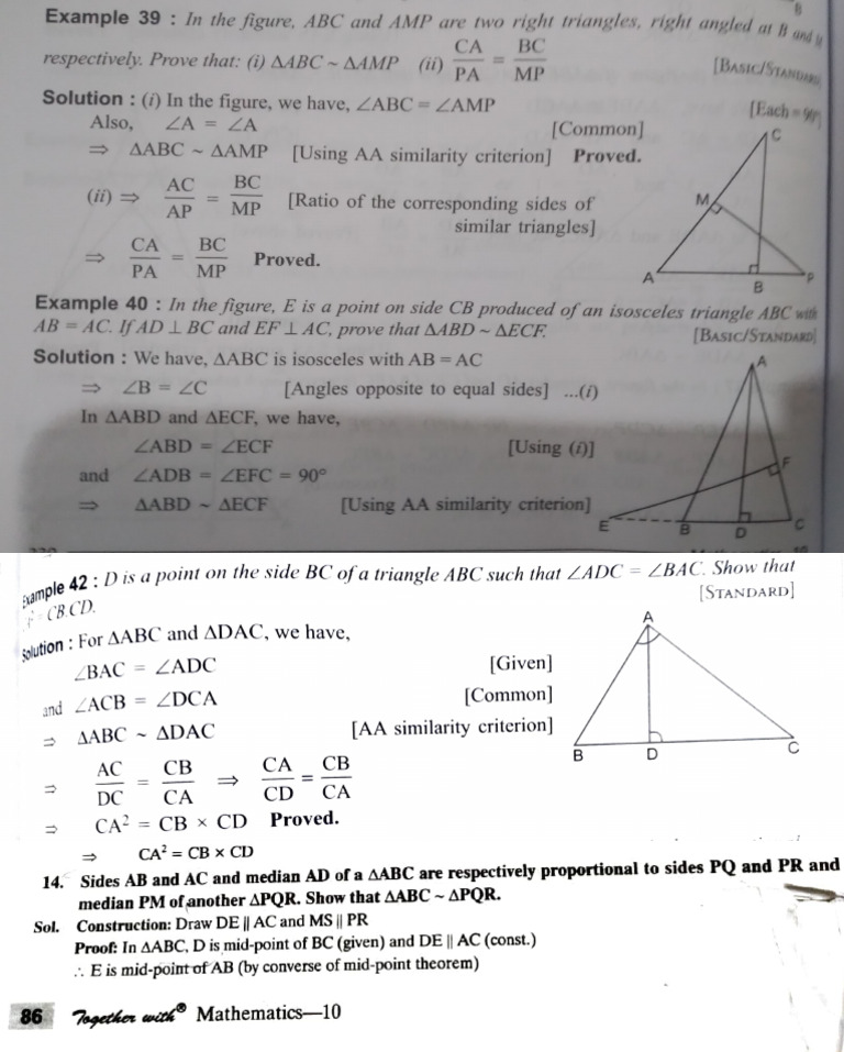 Triangles Revision Questions | PDF