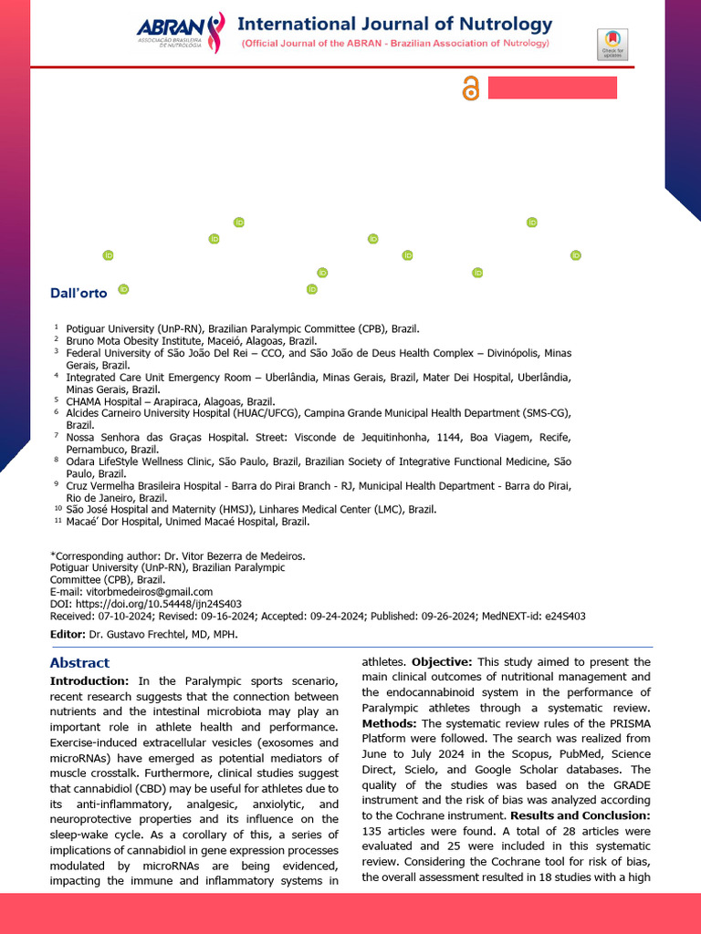 24S403-review-Major Clinical Outcomes of Nutrology | PDF