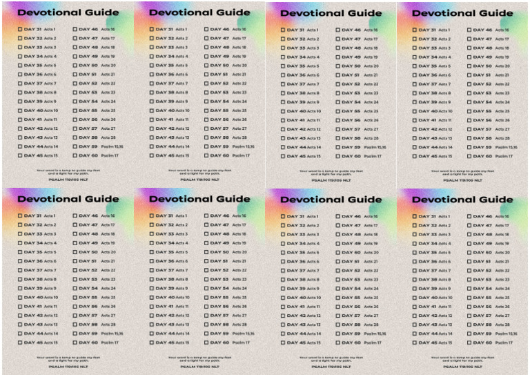 Devotional Guides - 60 Days | PDF